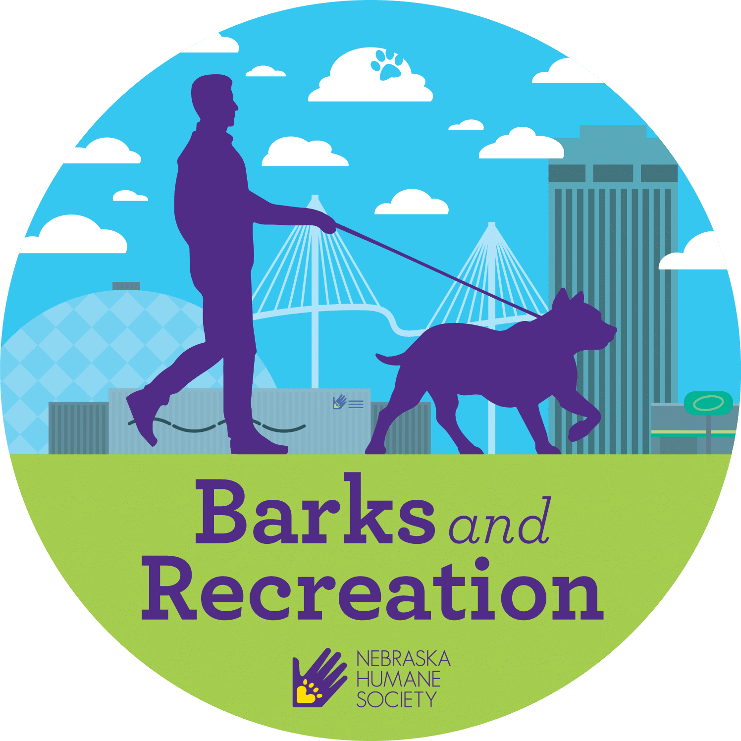 Barks And Rec Logo Circle | Nebraska Humane Society